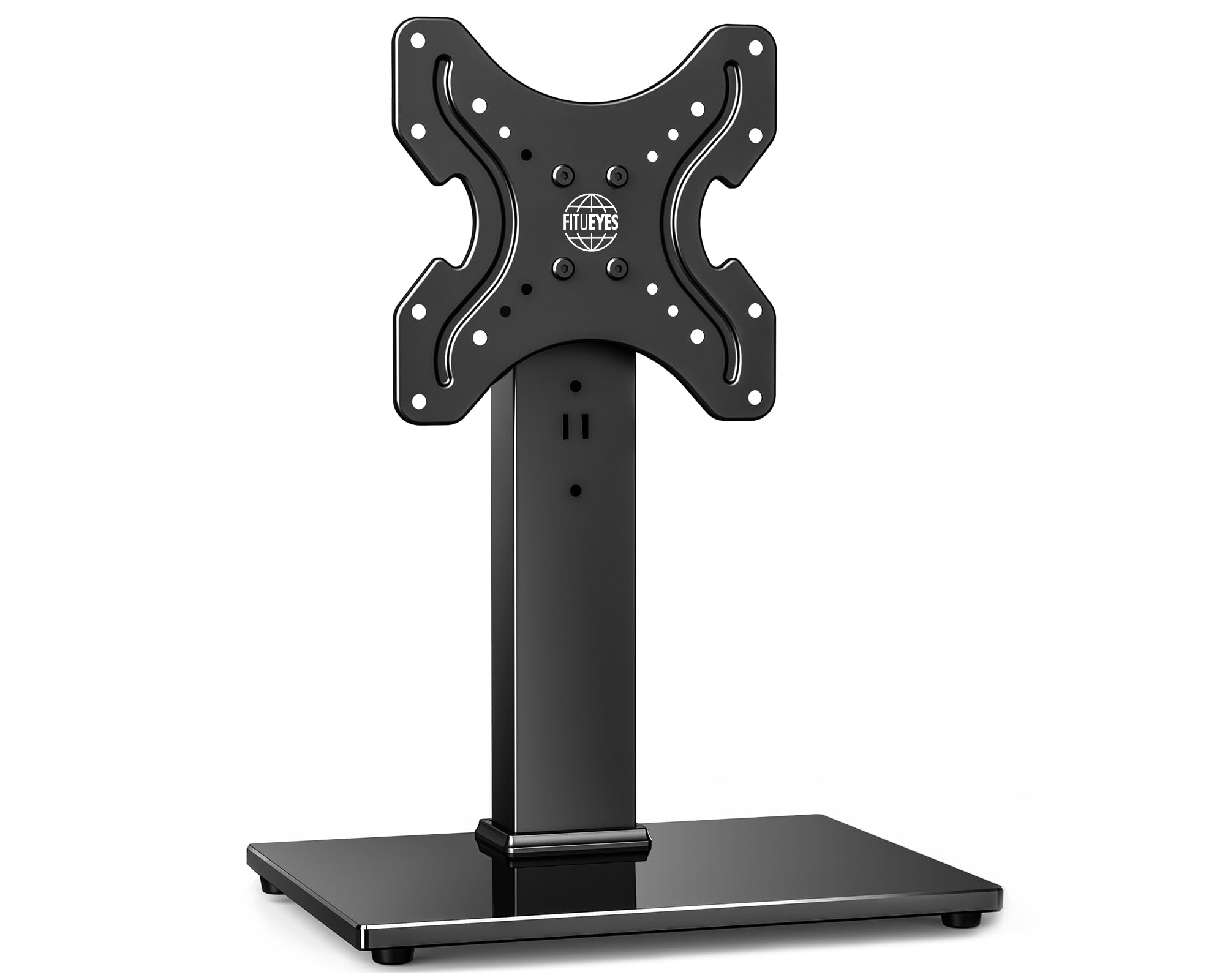 【楽天市場】FITUEYES ユニバーサルテレビスタンド 19~42インチ対応 卓上用 高さ調節可能 ラック回転可能 ブラック：生活応援ショップ 楽天市場店
