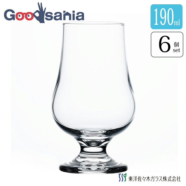 【楽天市場】東洋佐々木ガラス グラス テイスティンググラス 日本製 食洗機対応 クリア 190ml 6個入 36320 ( ステム 脚付き 足 食洗機 透明 無地 ウイスキー ワイン 業務用 ...