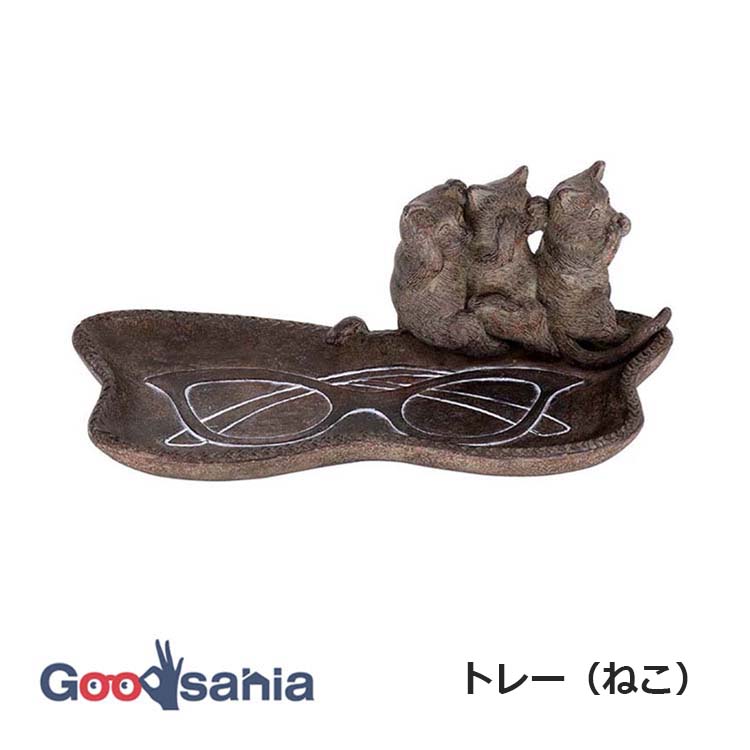 【楽天市場】東洋石創 トレー ねこ 約9.5×21×7.5cm ダークブラウン 11115 ( オブジェ 置物 アンティーク調 インテリア雑貨 ...