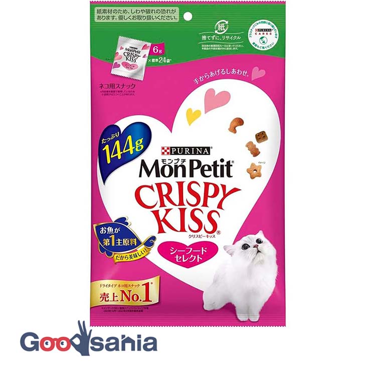 【楽天市場】モンプチ クリスピーキッス シーフードセレクト 144g (6g×24袋)：Goodsania