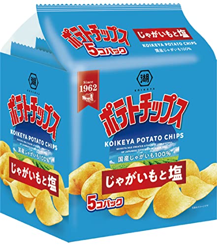 【楽天市場】湖池屋 5個パック ポテトチップス じゃがいもと塩 135g(27g×5袋)?6袋：生活雑貨 めも