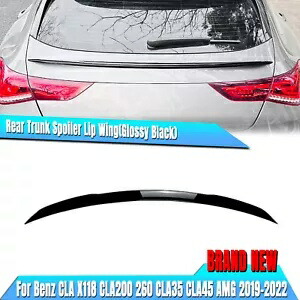 【楽天市場】リアトランクスポイラーミドルウイングベンツ CLA X118 CLA200 CLA45 AMG 2019-2022 BLK ...