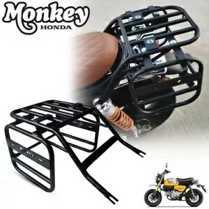 【楽天市場】リアサイドブラックキャリアスチール荷物ラックホンダモンキー Z125 125 2018-2024 Rear side Black ...