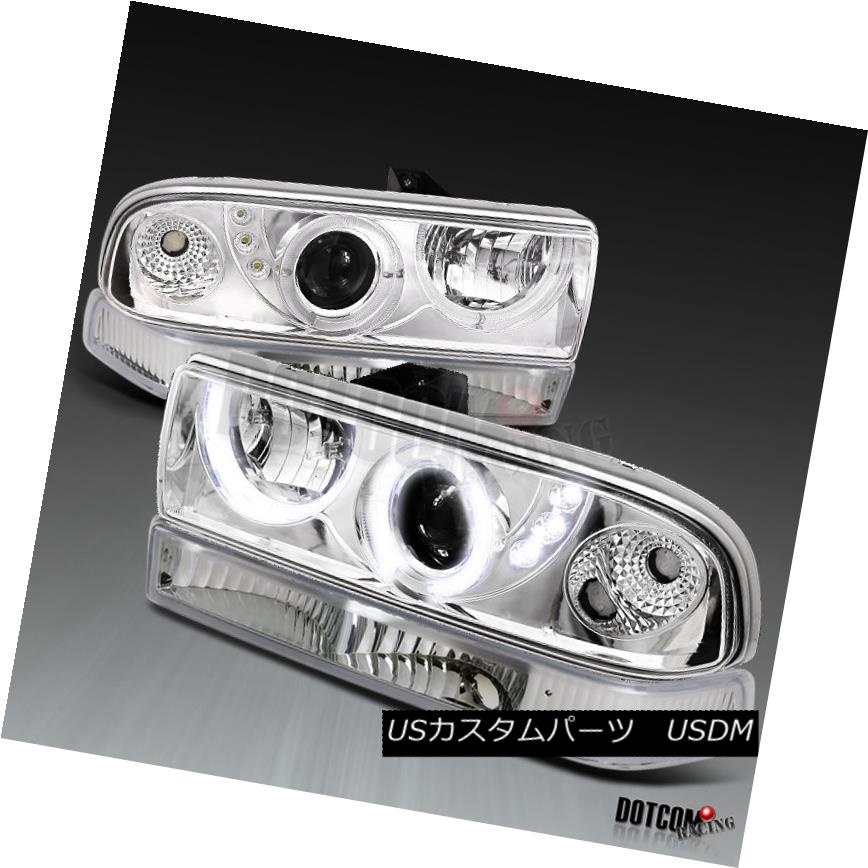 【楽天市場】ヘッドライト 98-04 S10 Blazer Clear LED Halo Projector Headlights+Euro ...