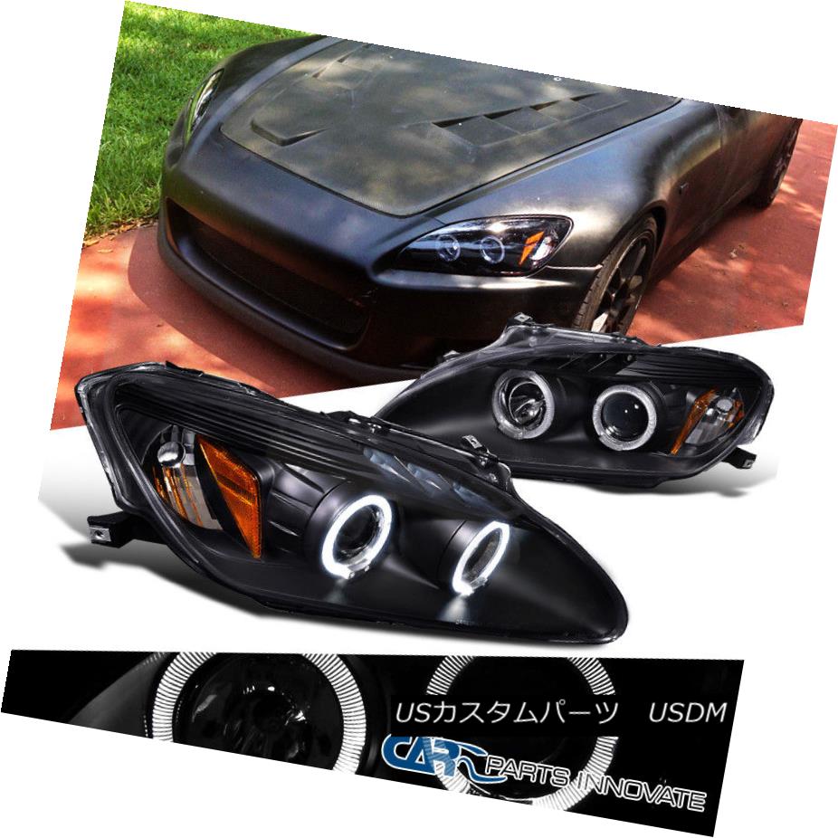 【楽天市場】ヘッドライト For 04-09 Honda S2000 S2K AP2 Replacement Black LED Halo ...