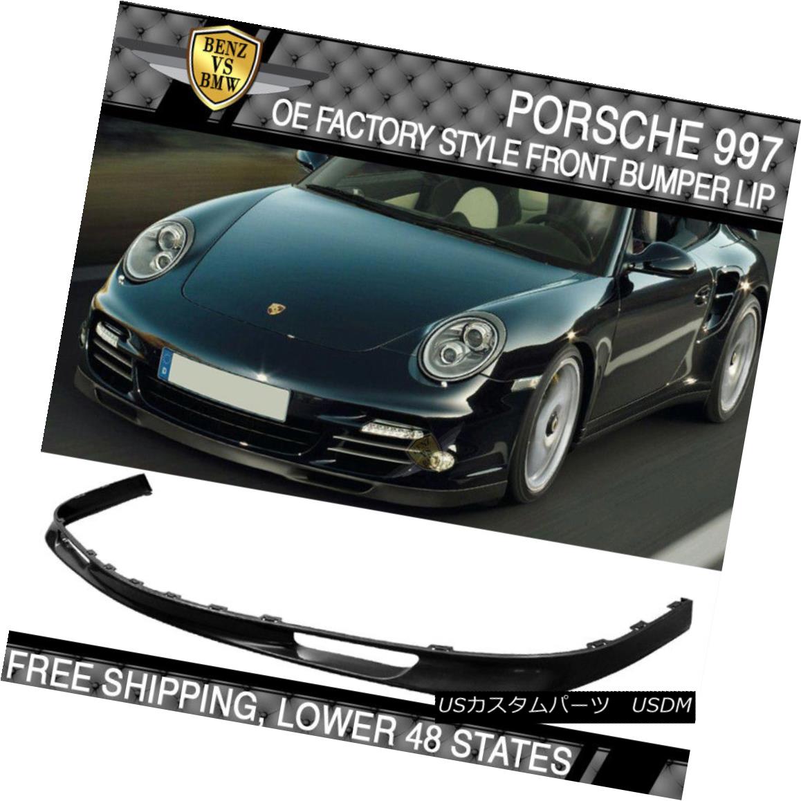 【楽天市場】エアロパーツ Fits 2006-2012 Porsche 997 OE Style Front Bumper Lip ...