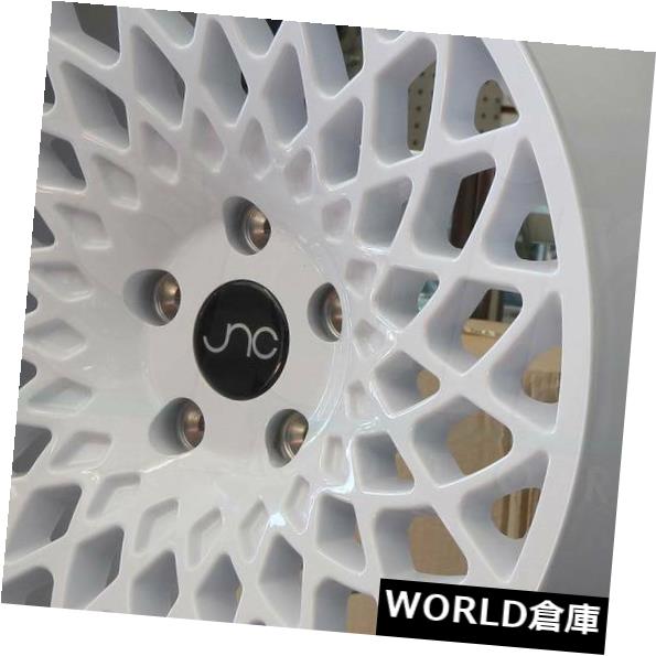 【楽天市場】海外輸入ホイール 15x8 JNC 043 JNC043 4x100 25ホワイトホイールリムセット（4） 15x8 JNC ...