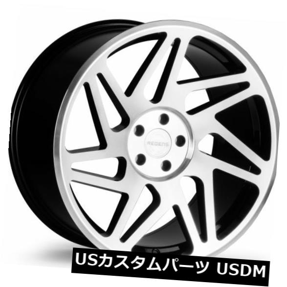 【楽天市場】海外輸入ホイール 18x8.5 / 9.5 Regen5 R31 5x114.3 +38マシンブラックホイール（4個セット ...