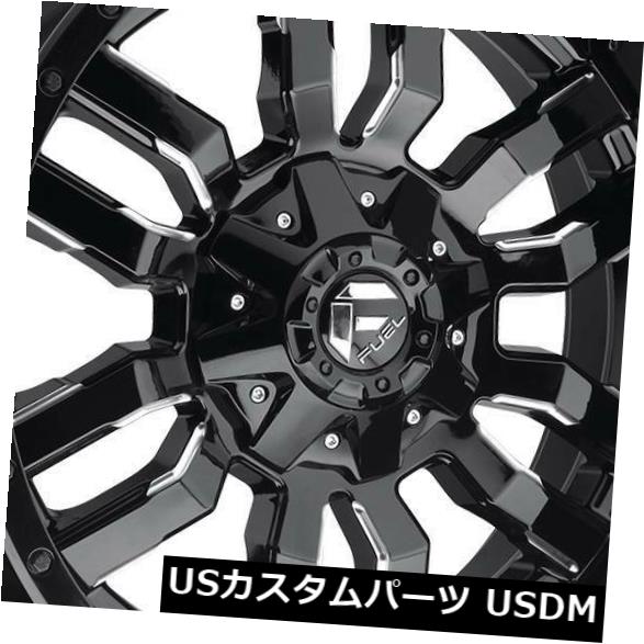【楽天市場】海外輸入ホイール 4-新しい18インチフューエルスレッジD595ホイール18x9 8x170 20ブラックミルドリム 4-New ...
