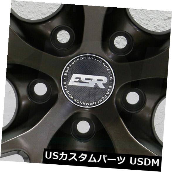 【楽天市場】海外輸入ホイール 4-新しい19インチESR RF02 RF2ホイール19x9.5 5x120 22ブロンズリム 4-New 19 ...