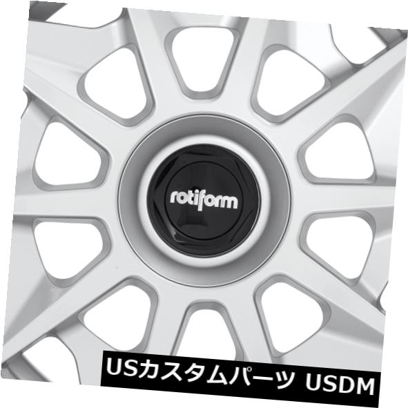 【楽天市場】海外輸入ホイール 20x8.5 Rotiform R124 Cvt 5x108 / 5x114.3 ET45シルバーホイール（4個 ...