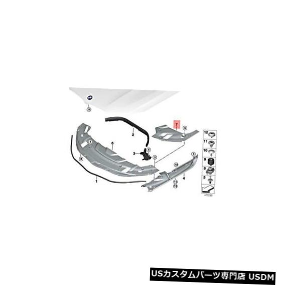 ラジエーターカバー BMW OEMラジエーターコアサポート-サイトシールドスプラッシュカバーパネル左51767349603 OEM ...