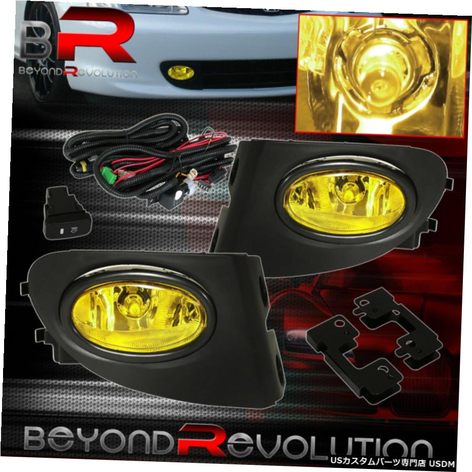 【楽天市場】02 03 04 05ホンダシビックSiのEP3 JDMスタイルイエローレンズフロントフォグランプセット For 02 03 04 ...