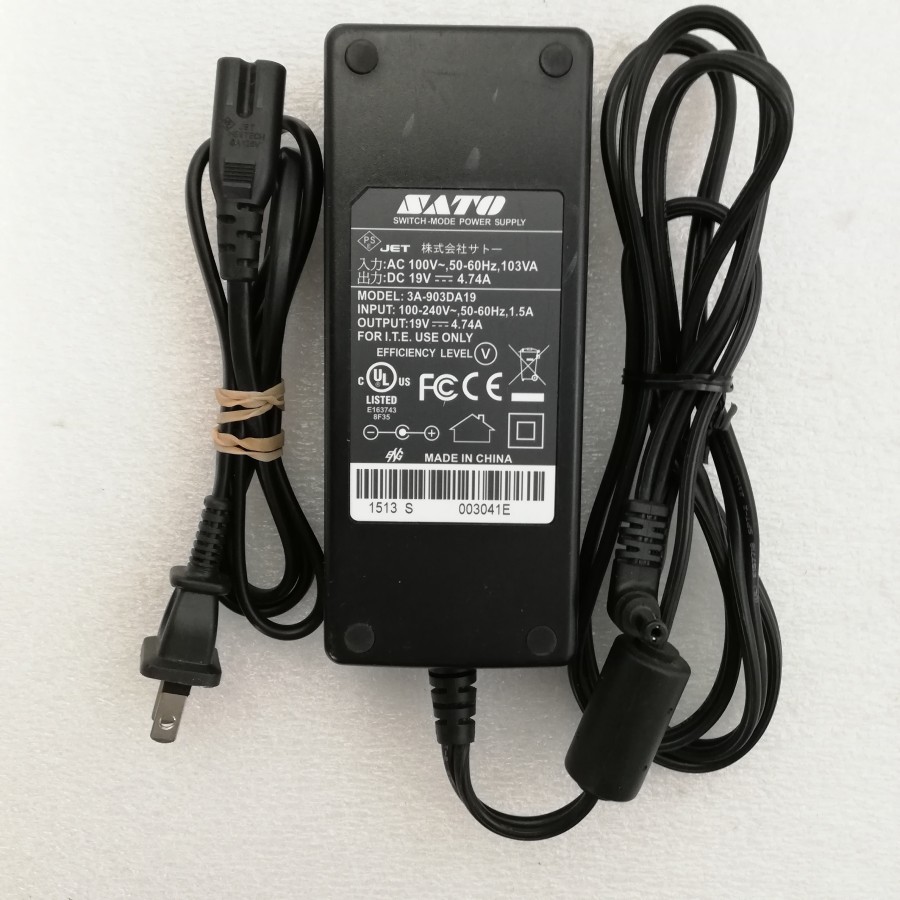 【楽天市場】【中古】SATO AC ADAPTER 19V~4.74A 3A-903DA19 コネクター外径約5.5mm 内径約2.0mm ...
