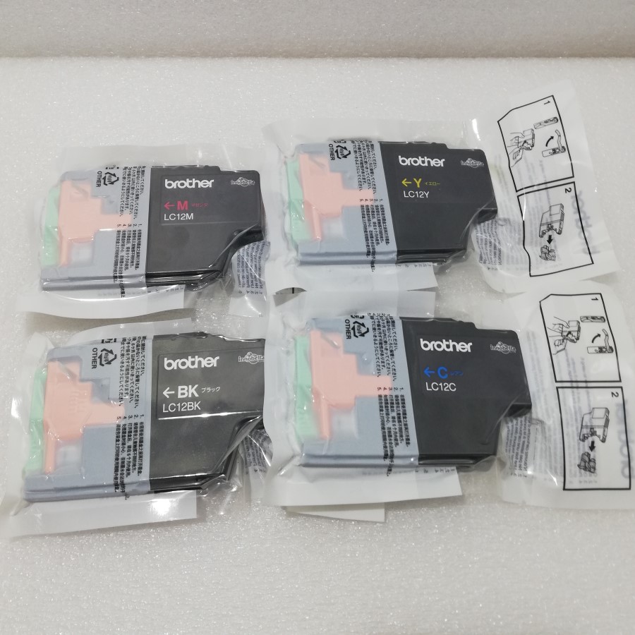 【楽天市場】【未開封品】BROTHER インクカートリッジ 4色 セット LC12BK/LC12C/LC12M/LC12Y：星輝商事 楽天市場店