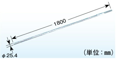 【楽天市場】DXアンテナ アンテナマスト リブパイプ 1.8m MZ-180：セイコーテクノ