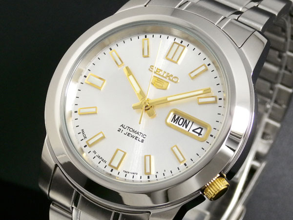【楽天市場】【日本製 逆輸入SEIKO5】セイコー SEIKO セイコー5 SEIKO 5 自動巻き 腕時計 SNKK09J1：セイコー時計 ...