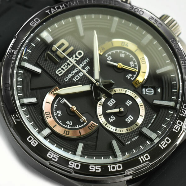 【楽天市場】セイコー 逆輸入セイコー クロノグラフ メンズ クォーツ 腕時計 ブラック SSB349P1：セイコー時計専門店 スリーエス