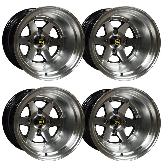 【楽天市場】復刻版 ロンシャン XR-4 LONGCHAMP XR-4 4本セット 14インチ 12.0J -61 1412 114-4H ブラックポリッシュ 旧車 軽自動車 ツライチ 深リム ...