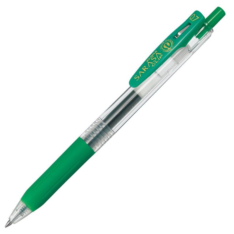【楽天市場】ゼブラ ジェルボールペン サラサクリップ 0.7 緑 10本 B-JJB15-G：明日の店