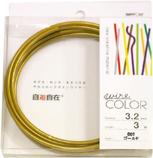 【楽天市場】日本化線 NIPPOLY 自遊自在 wire COLOR 3.2φ×3m巻 ゴールド：青雲百貨店
