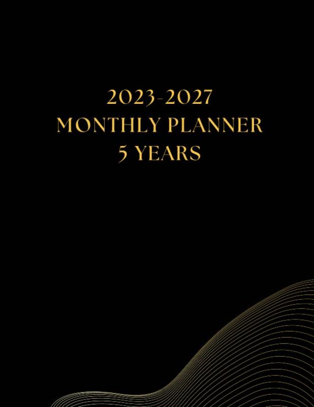 【楽天市場】2023-2027 Monthly Planner 5 Years: 60 Months Calendar Agenda ...