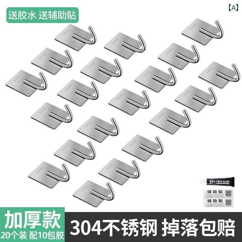 【楽天市場】強力な粘着力を持つステンレス製のキッチンやバスルーム用タオル掛けフック。強力な穴あけ不要の壁掛けハンガーフック。：SEIYUショップ