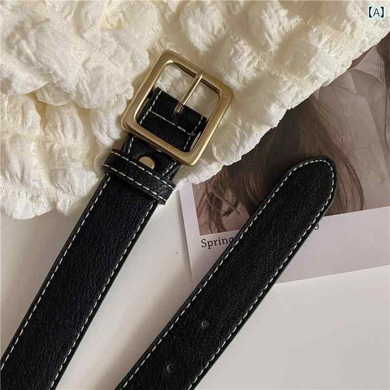 【楽天市場】レディース ベルト カジュアル onetk スクエアバックル ベルト ソフトレザー スタイル カジュアル ロック エッジ 合わせ ...