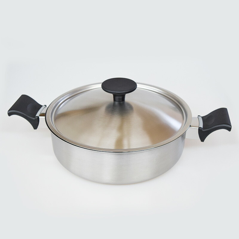 【楽天市場】UMIC TROIS キャセロール 24cm トロワ ウルシヤマ金属 軽量 ムラなく加熱 高熱伝導 片手 鍋 なべ ナベ 全面3層構造 蓄熱性 ステンレス 無水料理 IH対応 ...