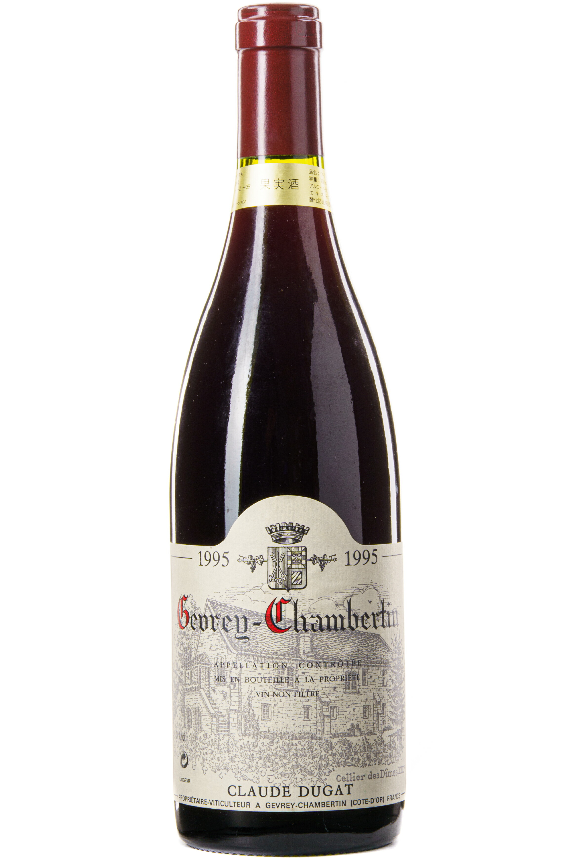 【楽天市場】1995 クロード・デュガ ジュヴレ・シャンベルタン 赤 ワイン 750ml Claude Dugat Gevrey ...