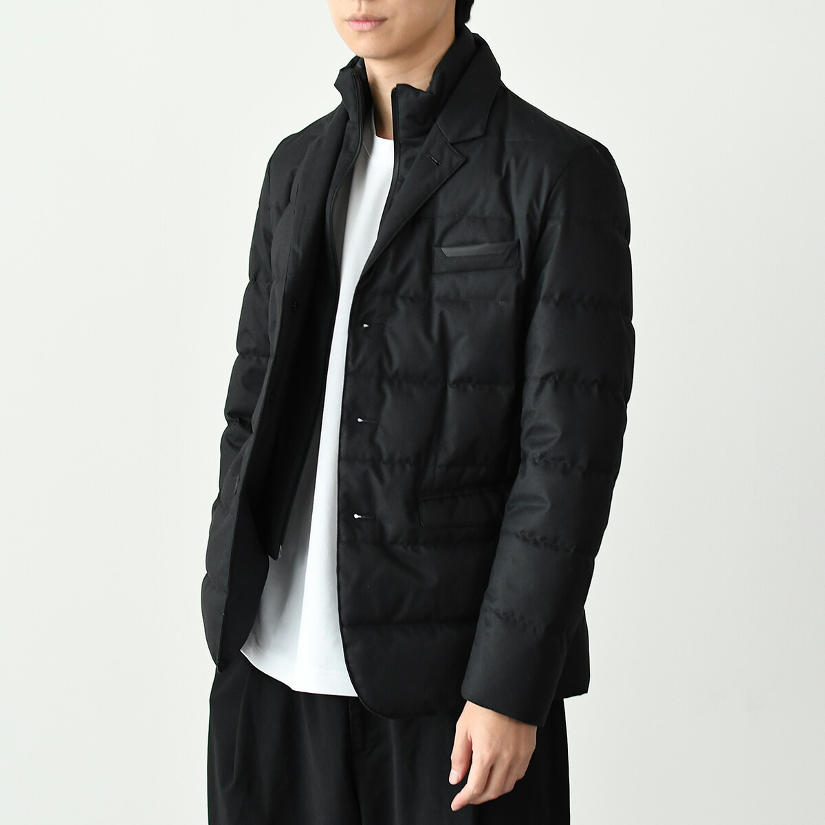 【楽天市場】HERNO ヘルノ アウター ダウンジャケット LAMINAR CROPP RIVER ジャケット PI00330UL 12393 ...