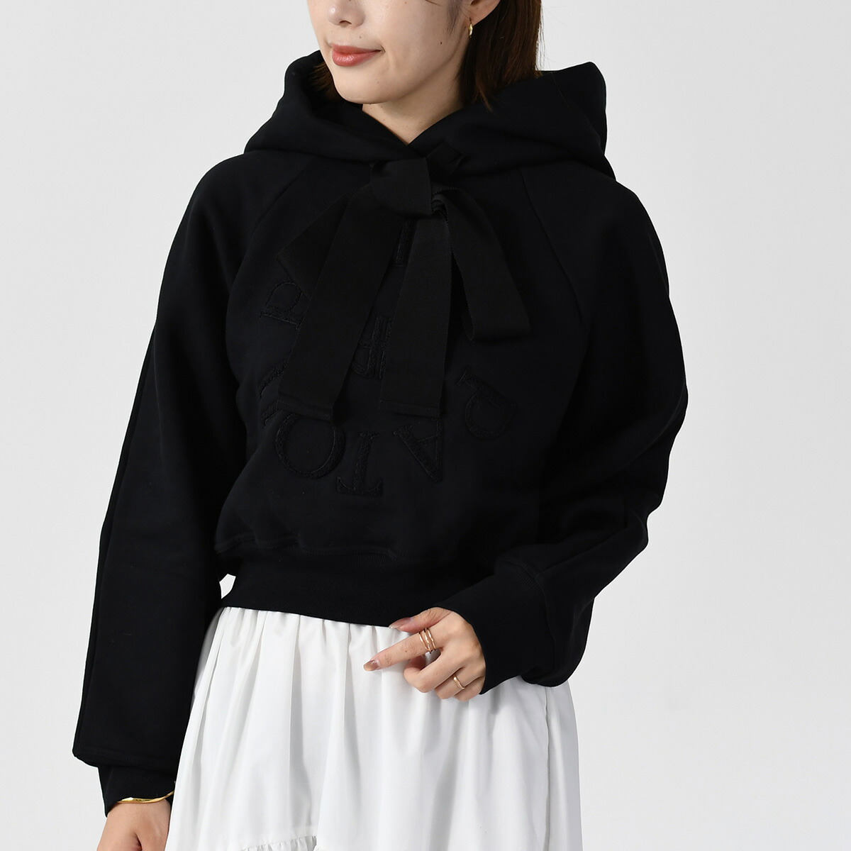 【楽天市場】PATOU パトゥ トップス パーカー メダリオンフーディー オーガニックコットン製 JE069 9995 レディース ブラック ...