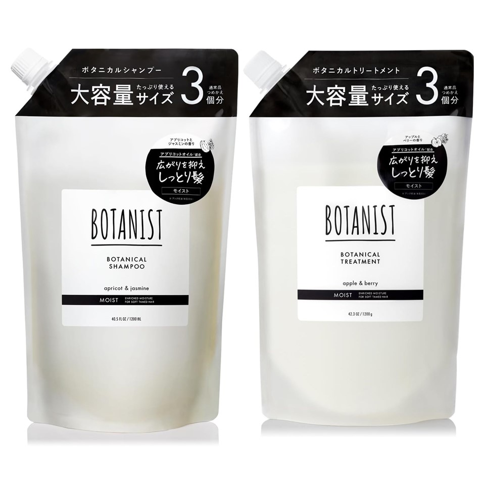 【楽天市場】【スムース】BOTANIST ボタニスト スムース シャンプー 1200ml & スムース トリートメント 1200g 大容量 詰め替え レフィル セット：セレクトショップみやび