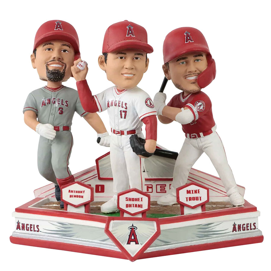 【楽天市場】MLB 大谷翔平 マイク・トラウト アンソニー・レンドン エンゼルス ボブルヘッド トリプル Bobblehead フィギュア ...