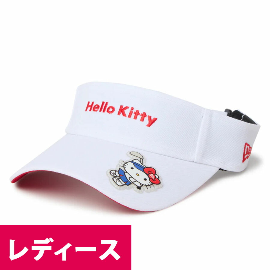 【楽天市場】ハローキティー キャップ Hello Kitty Women's Sun Visor Long Visor Golf ニューエラ ...