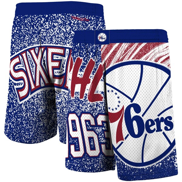 【楽天市場】NBA 76ers ショートパンツ/ショーツ ハードウッドクラシックス Jumbotron Sublimated ミッチェル＆ネス ...