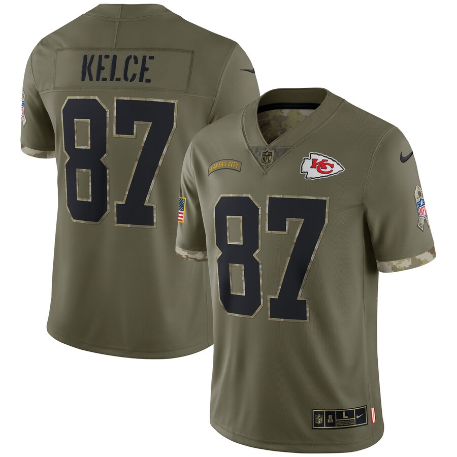 【楽天市場】NFL トラビス・ケルス チーフス ユニフォーム サルートトゥサービス2022 Salute To Service ジャージ ...