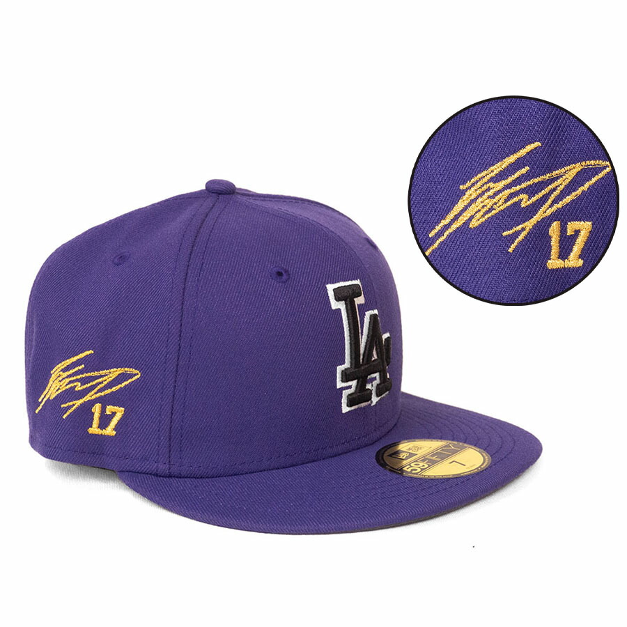 【楽天市場】MLB 大谷翔平 ドジャース キャップ 【海外買付】Color Pack 59FIFTY Fitted サイン刺繍 ニューエラ/New Era パープル ブラックロゴ：MLB ...