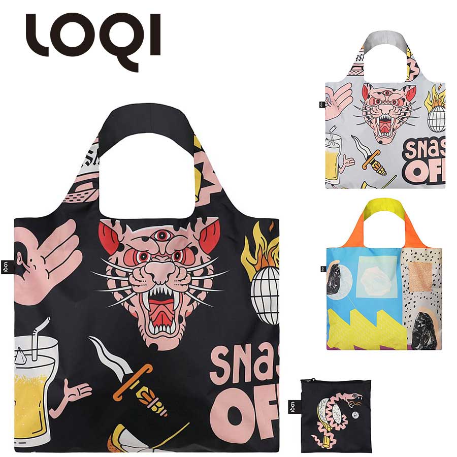 【楽天市場】エコバッグ LOQI ローキー リサイクル素材 Recycled Bag マイバッグ コンビニエコバッグ トートバッグ 買い物バッグ 折りたたみ コンパクト 軽量 軽い 大容量 ...