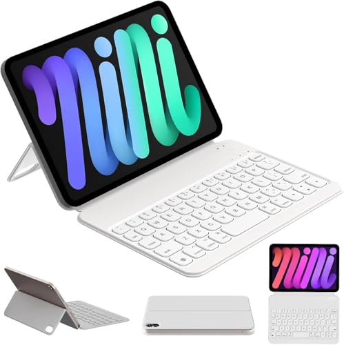 【楽天市場】【業界超薄・軽量】HOU 対応 iPad mini 6/7(A17 Pro)キーボード付きケース、0-180°角度調整、マグネット ...