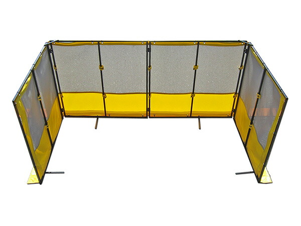 【楽天市場】折りたたみ式飛散防止ネット 作柵（サクサク）H1020mm×W4040mm×D300mm 標準セット（スチール枠+ネット） ハツリ ...