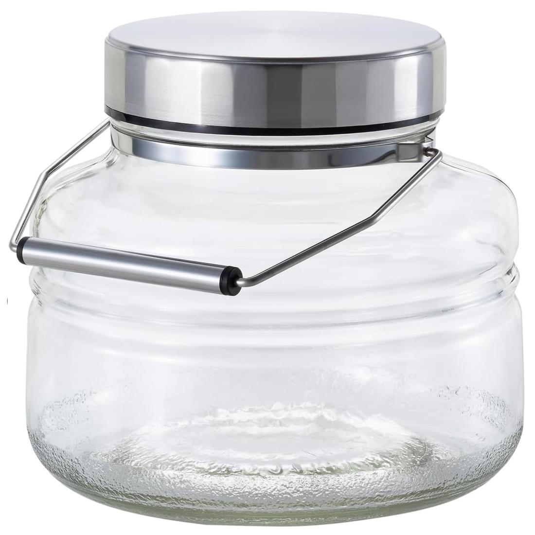 【楽天市場】アデリア(ADERIA) MCコンテナー2L 日本製 化粧箱入り 梅酒瓶 保存容器 梅瓶 保存瓶 米びつ ステンレスキャップ ガラス瓶 ガラス キャニスター 密閉容器 調味料入 瓶 ...