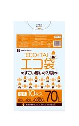 【楽天市場】[同一メーカー5ケース以上送料無料][ポリ袋]エコ袋 MBN-73(70L)透明[LLDPE][厚み0.080mm][10枚×15冊/ケース]《サンキョウプラテック正規代理店 ...