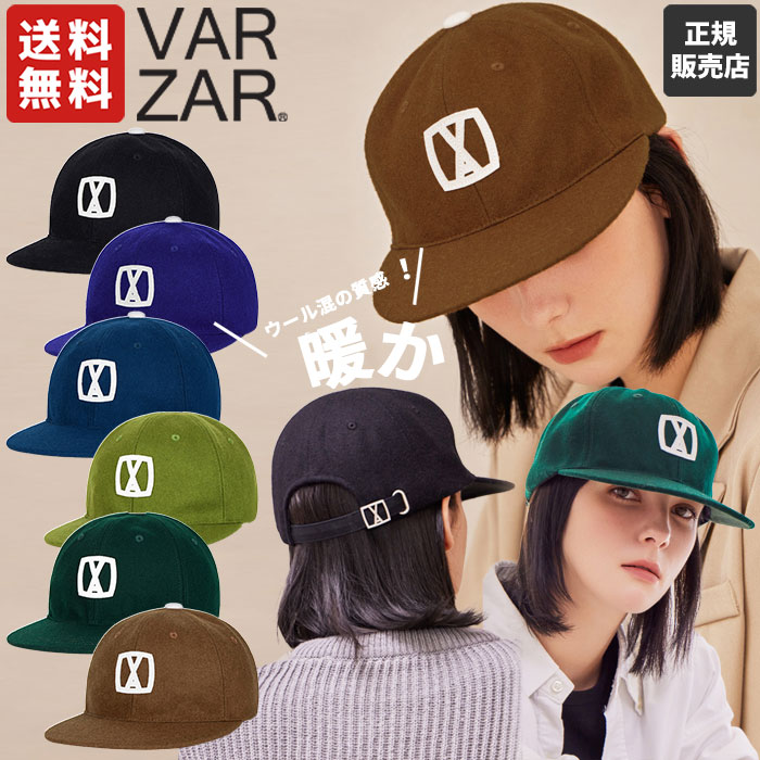 【楽天市場】【正規販売店】 VARZAR キャップ VA Square Applique Wool Baseball Cap ☆ 帽子 ...