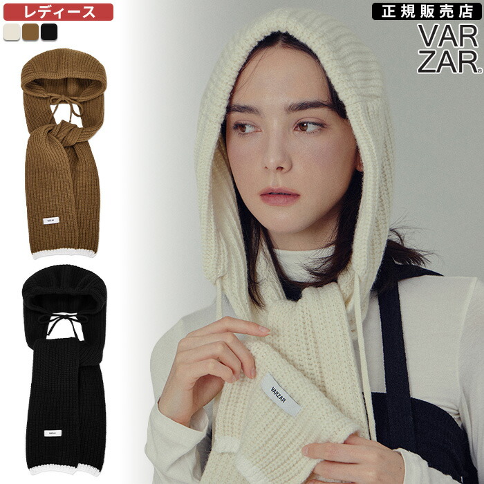 【楽天市場】【正規販売店】 バザール マフラー VARZAR Logo Label Hood Muffler ☆ バラクラバ風 カジュアル ...