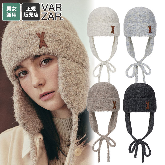 【楽天市場】【正規販売店】 VARZAR ビーニー VA Patch Fly Knit Beanie ☆ レザーパッチ ニット帽 シンプル ...