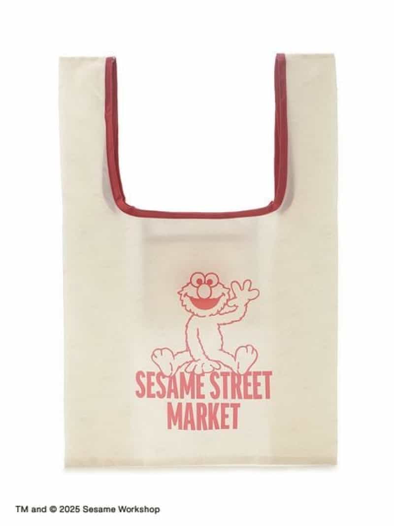【楽天市場】バイカラースケッチアート ミニエコバッグ SESAME STREET MARKET セサミストリートマーケット バッグ エコバッグ ...
