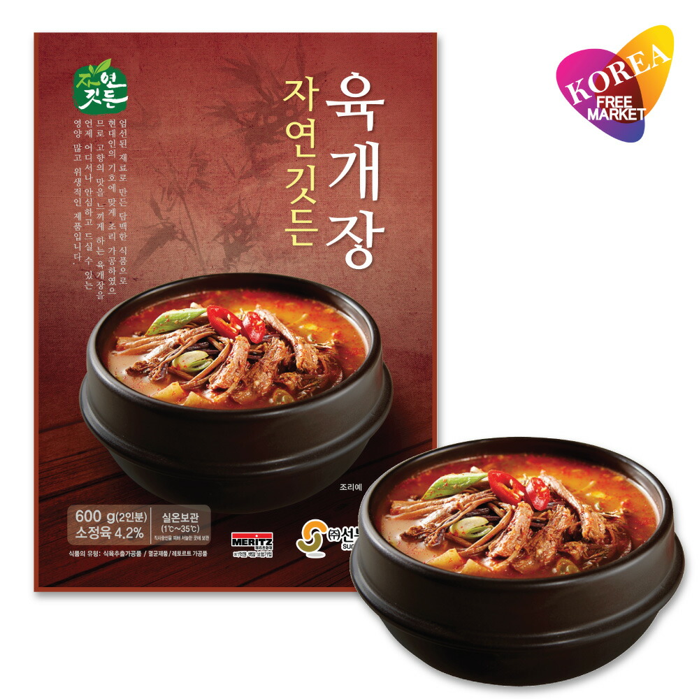 【楽天市場】ソンボン ユッケジャン 600g / 韓国 本場の味 レトルト SESE 牛肉と野菜をじっくり煮込んだスープ 旨辛：韓国フリーマー