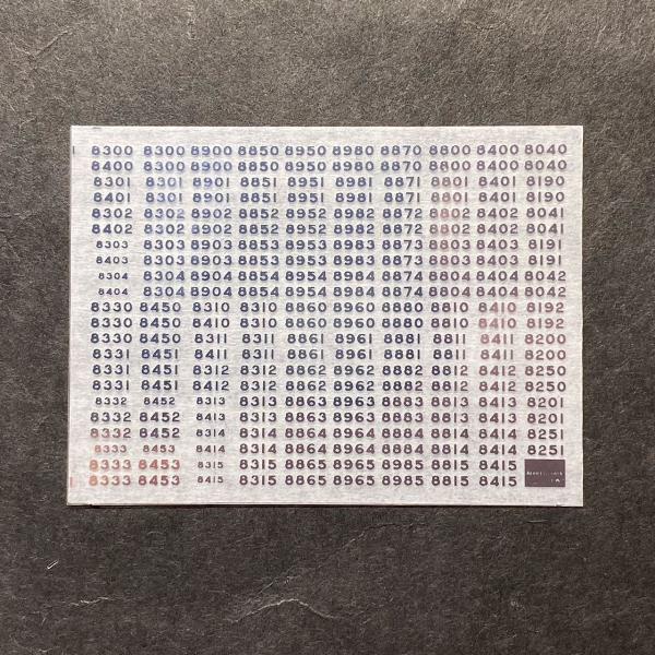 【楽天市場】8000・8300系メタリック車番2(8300系・8040系、8200系)(Nゲージ)：世田谷車両