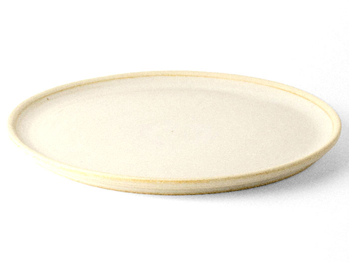 【楽天市場】【益子焼 プレート 皿】PLAINシリーズ Plate−Lサイズ 白/緑 つかもと窯VI-19A-019,021：せともの屋みさ伝